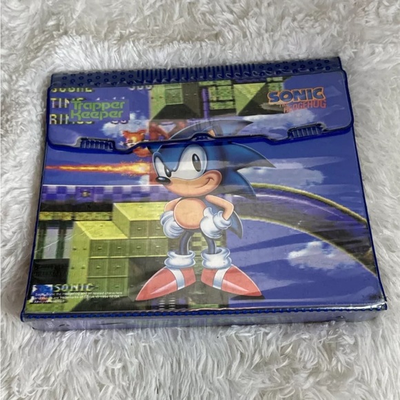Other | Vintage 1994 Mead Sonic The Hedgehog Blue Trapper Keeper ...